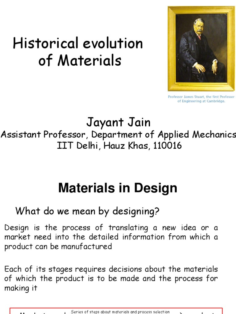 Historical Evolution of Materials: Jayant Jain | PDF | Mechanical ...