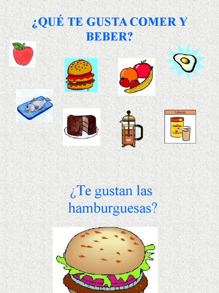 ¿Qué te gusta comer y beber? | PDF