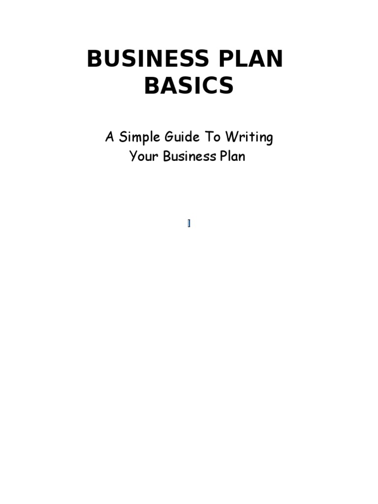 Simple Business Plan Guide | PDF | Expense | Business Plan