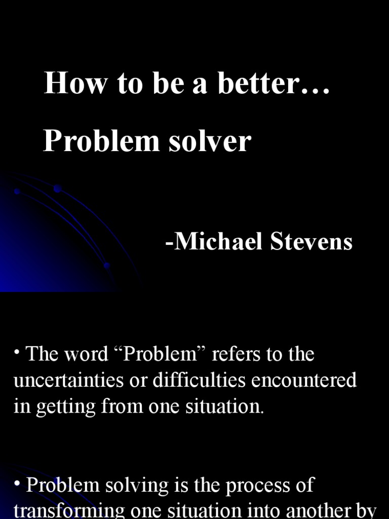 Effective Problem Solving Techniques | PDF