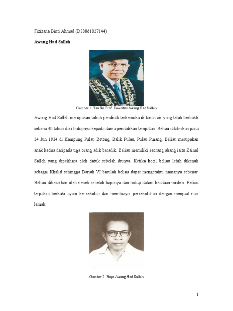 Awang Had Salleh | PDF