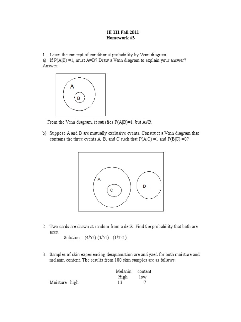 HW3 11 Sol | PDF | Probability | Applied Mathematics