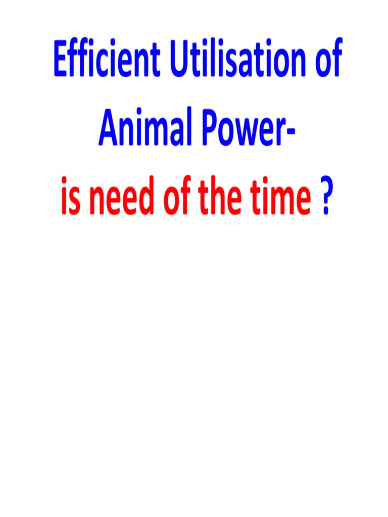 Enhancing Animal Power Efficiency | PDF | Transmission (Mechanics ...