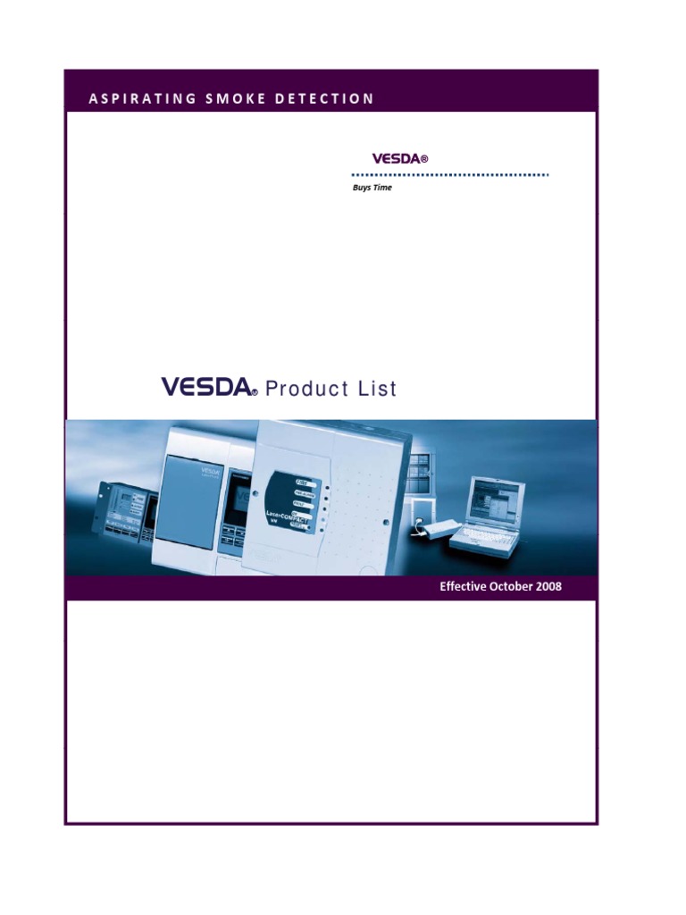 Vesda Catalogue Oct 08 PDF | PDF | Relay | Power Supply