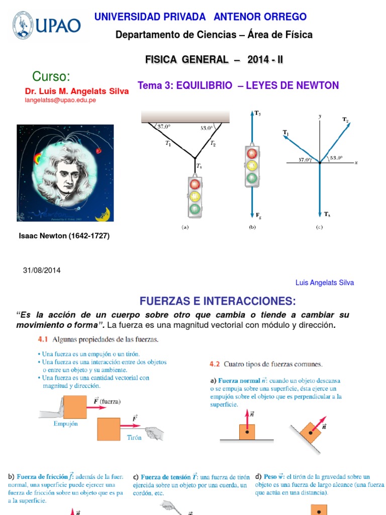Equilibrio Newton | Las leyes del movimiento de Newton | Fuerza