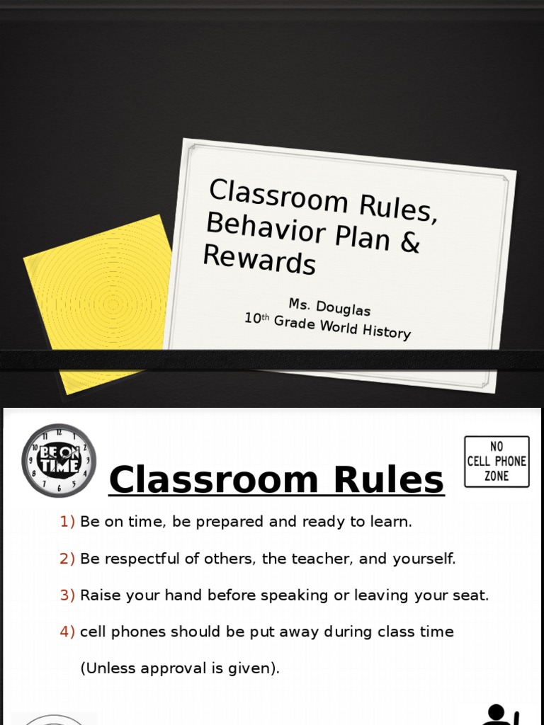 10th Grade World History Classroom Rules | PDF