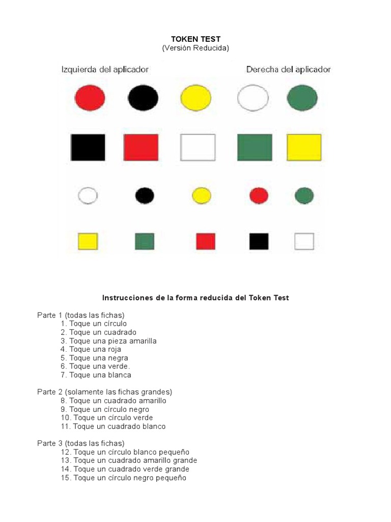 Token Test Reducido | PDF