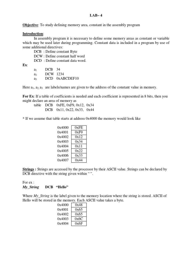 LAB4 | Download Free PDF | String (Computer Science) | Instruction Set