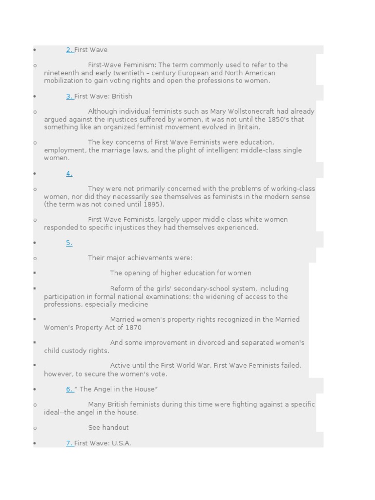 Three Waves of Feminism | PDF | Feminism | Gender Studies