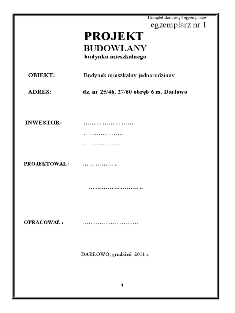 Opis Techniczny | PDF