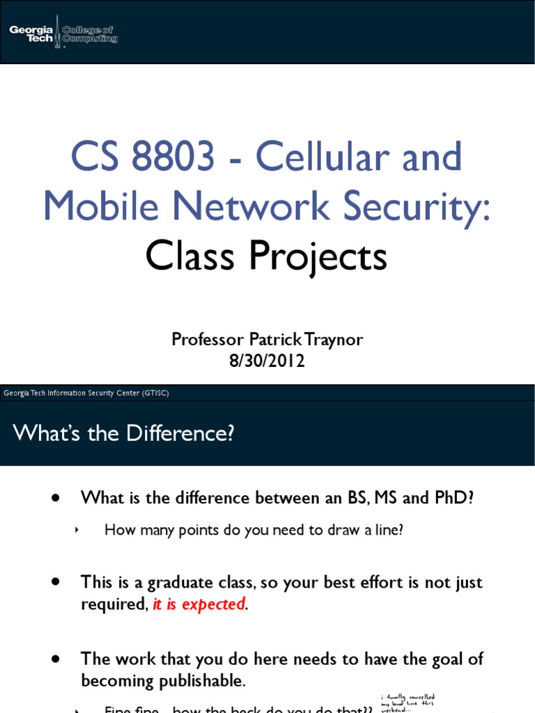 CS 8803 - Cellular and Mobile Network Security:: Class Projects | PDF ...