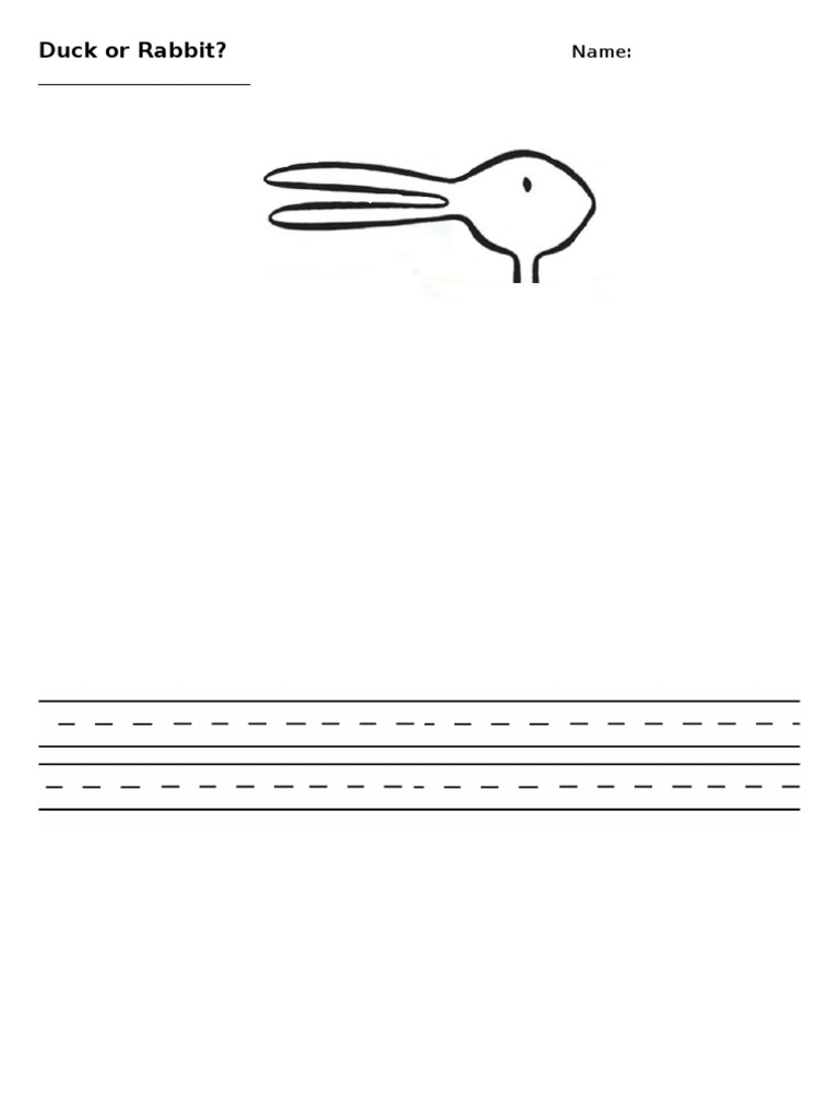 Duck or Rabbit?: Name | PDF