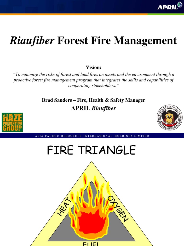 Riaufiber Forest Fire Management Plan | PDF | Fires | Wildfire