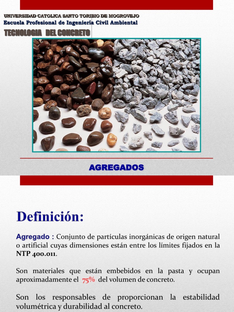 Clasificación y Requisitos de Agregados | PDF