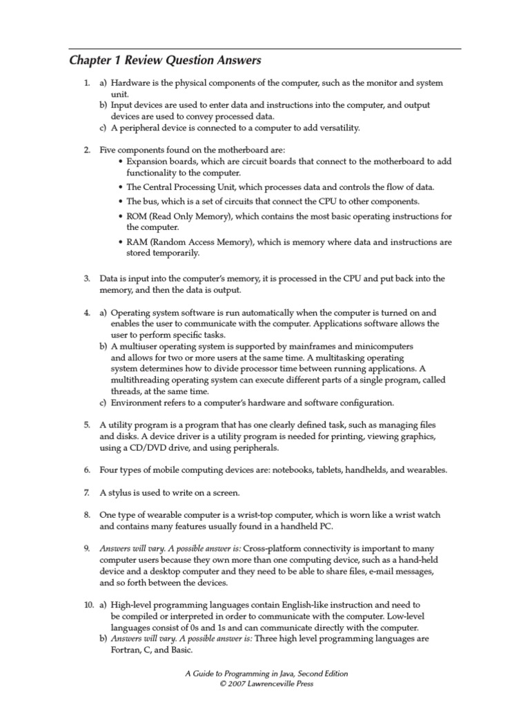 Ch01 Review Question Answers | PDF | Network Topology | Computer Network
