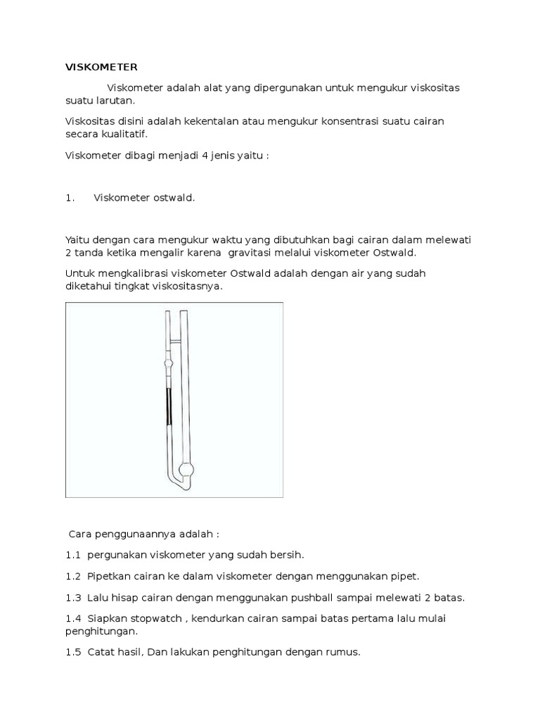 Viskometer 1 | PDF