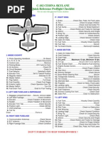 Cessna 182 Skylane Checklist | PDF | Carburetor | Flap (Aeronautics)