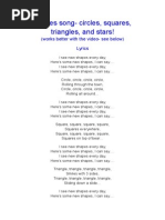 The Shape Song | PDF