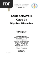 Case Study On Mania | PDF | Mania | Bipolar Disorder