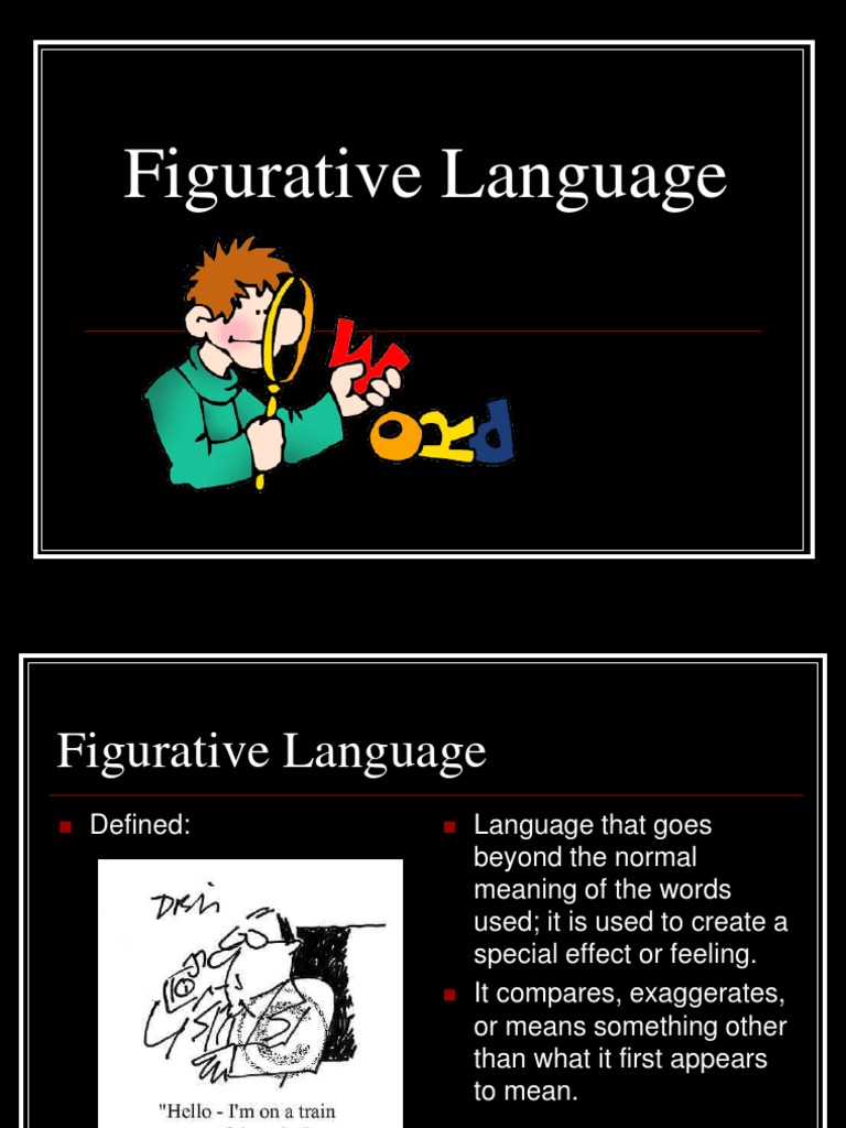 Figurative Language Power Point | PDF | Metaphor | Idiom