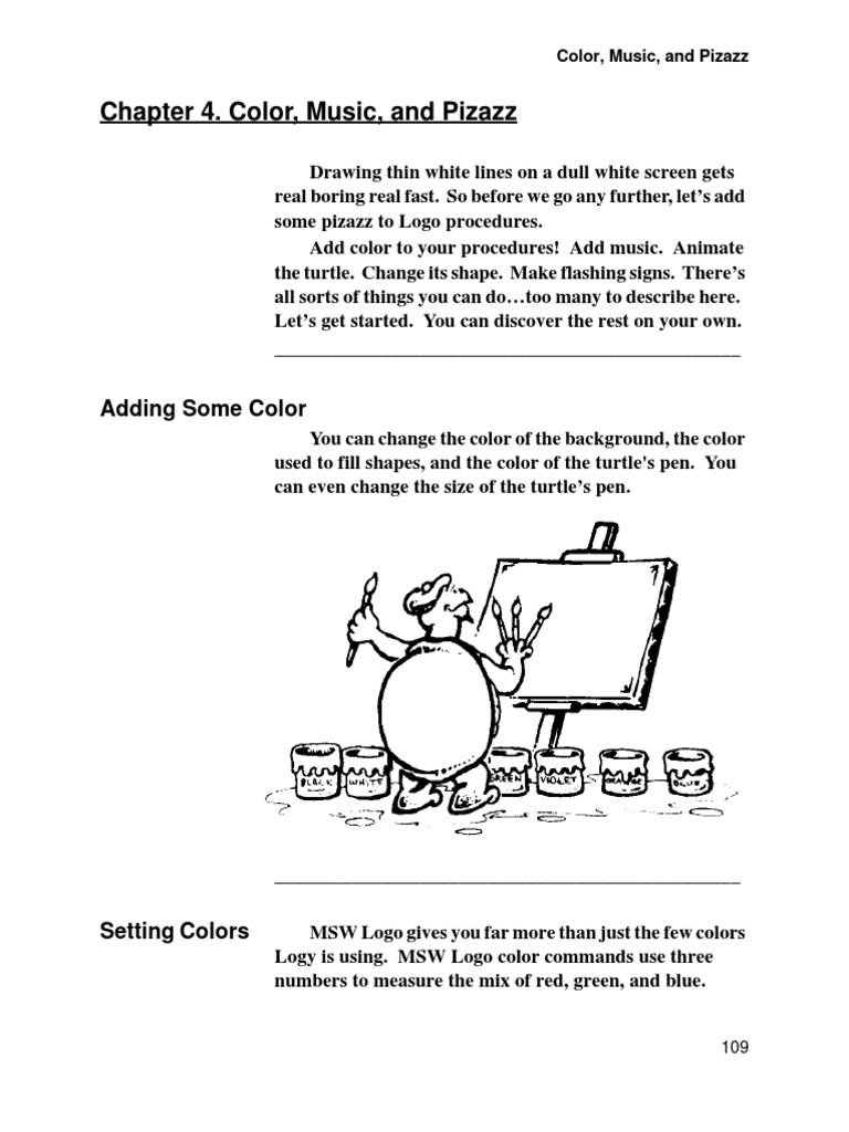 Chapter 4. Color, Music, and Pizazz | PDF | Magenta | Sound