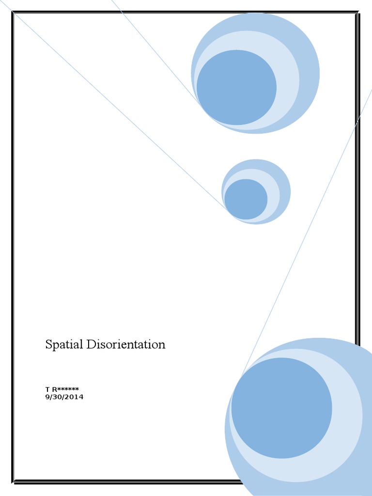 Spatial Disorientation in Aviation | PDF | Aeronautics | Mental Processes