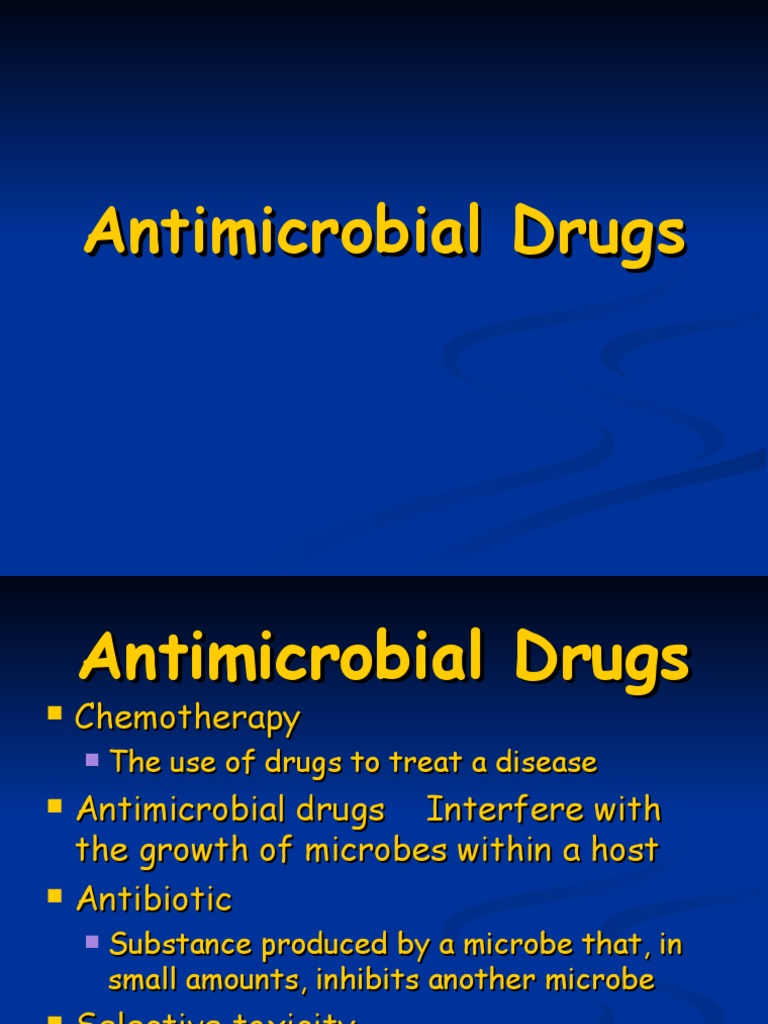 Antimicrobial Drugs | PDF | Antibiotics | Penicillin