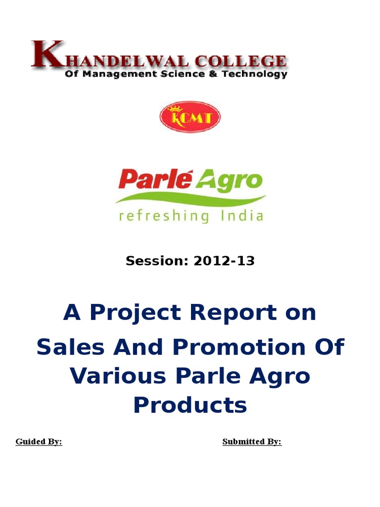 Parle Agro | PDF | Restaurants | Questionnaire