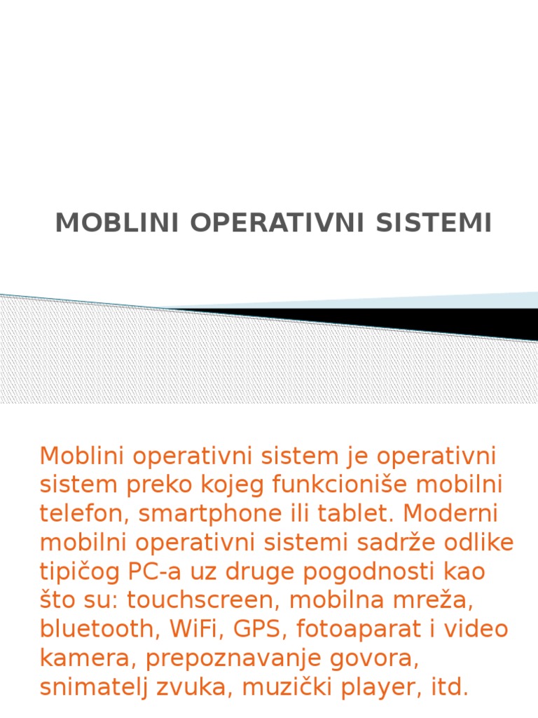 Mobilni Operativni Sistemi (2013) | PDF