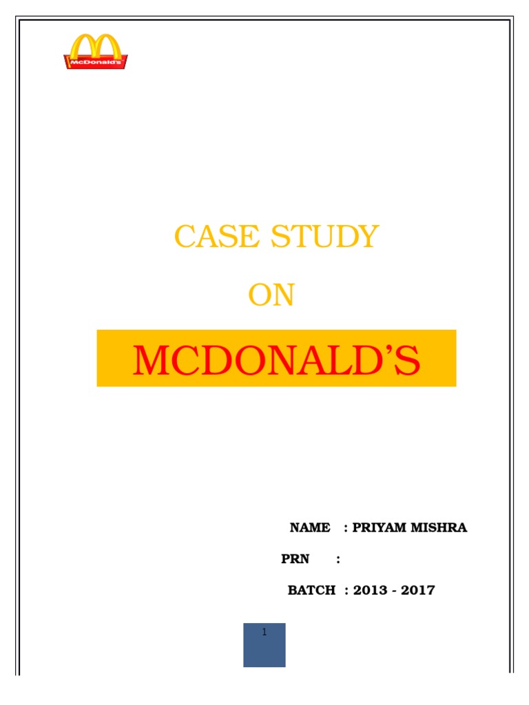 inventory management on mcdonalds | Inventory | Mc Donald's