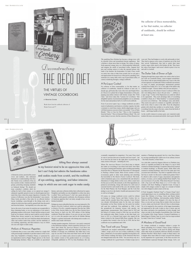 The Allure of Vintage Cookbooks | PDF | Cookbooks | Salad
