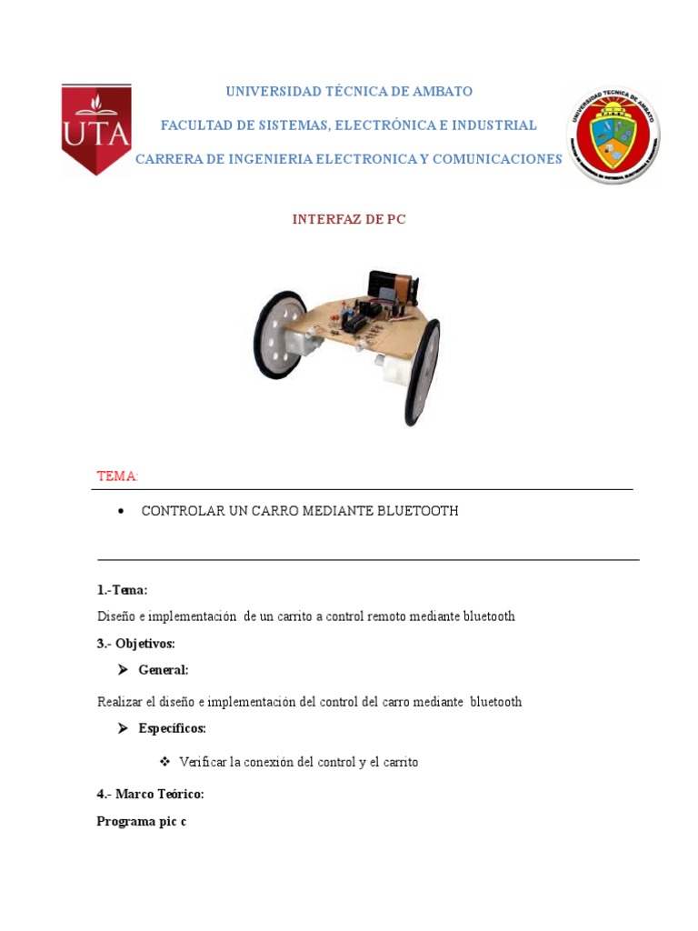 Control Remoto de Carro por Bluetooth | PDF | Aplicación movil | Software