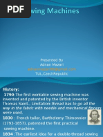 Presentation On Sewing Machines | PDF | Sewing Machine | Crafts