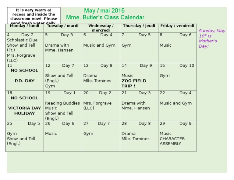 May 2015 Calendar | PDF