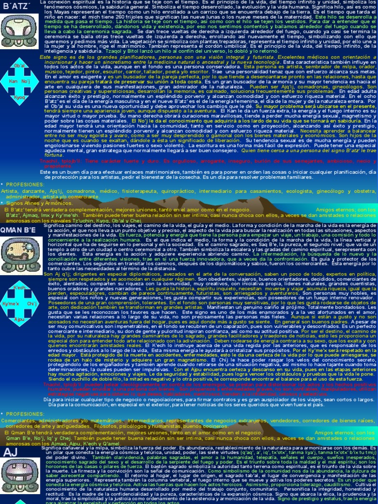 20 Nawales Mayas | Descargar gratis PDF | Amor | Conocimiento
