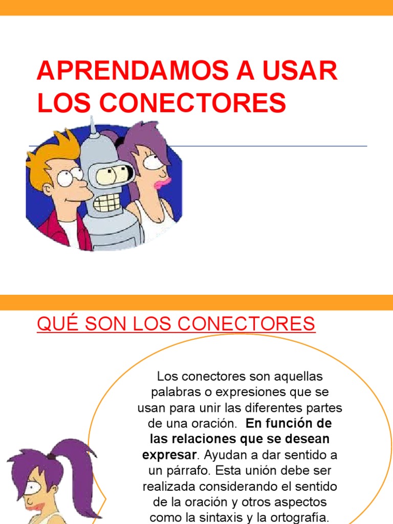Guía de Uso de Conectores en Español | PDF | Oración (Lingüística ...