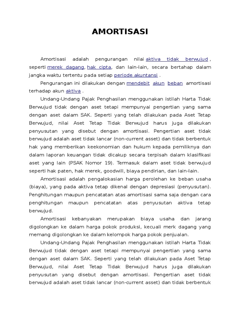 Amortisasi | PDF
