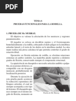 Pruebas de Bostezo en Rodilla | PDF | Rodilla | Medicina CLINICA