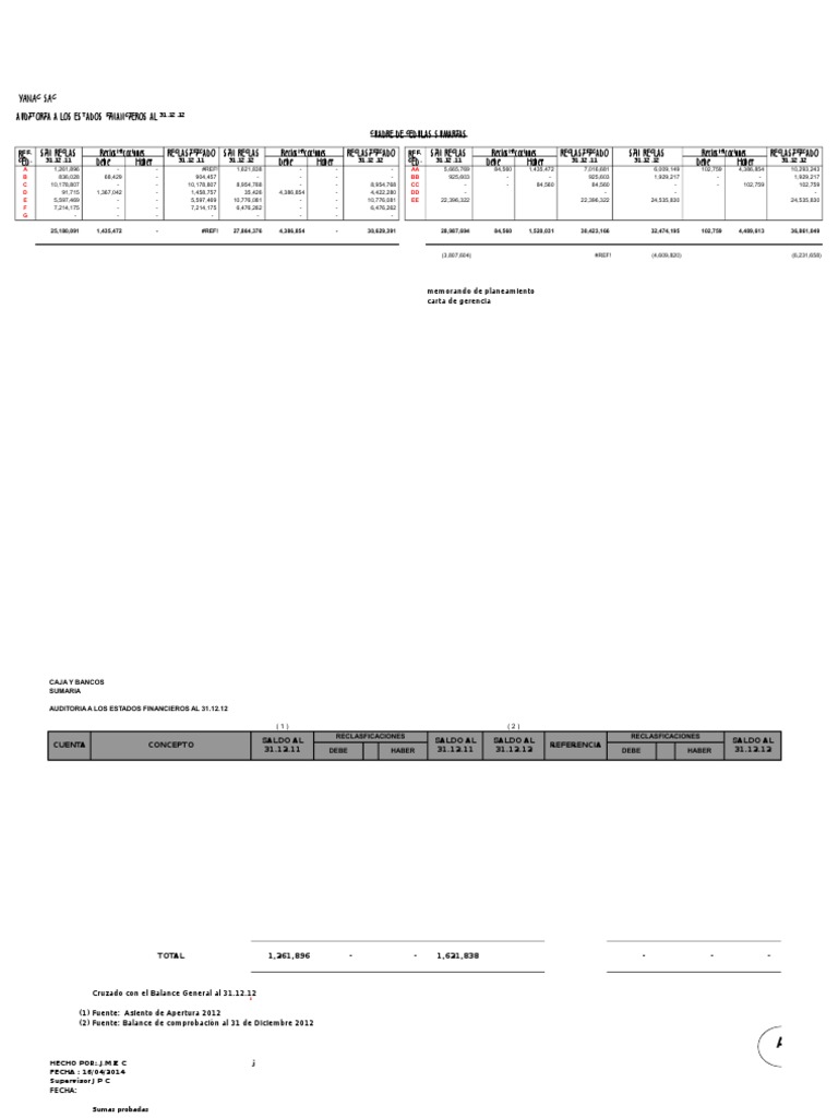 Cedulas Sumarias . | PDF | Activo fijo | Depreciación