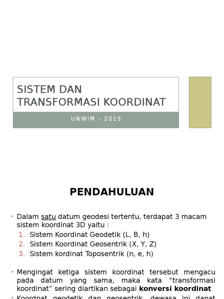 Pertemuan 6 Transformasi 3D | PDF