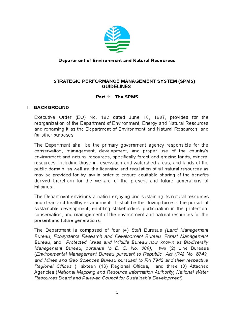 Spms Denr Guidelines | PDF | Competence (Human Resources) | Performance ...