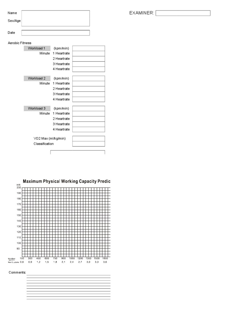 YMCA Submaximal Cycle Test Protocol | PDF | Physical Exercise | Physiology