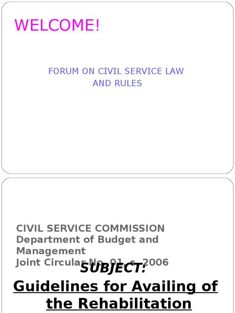 Forum On CSC Law & Rules2 | PDF | Parental Leave | Test (Assessment)