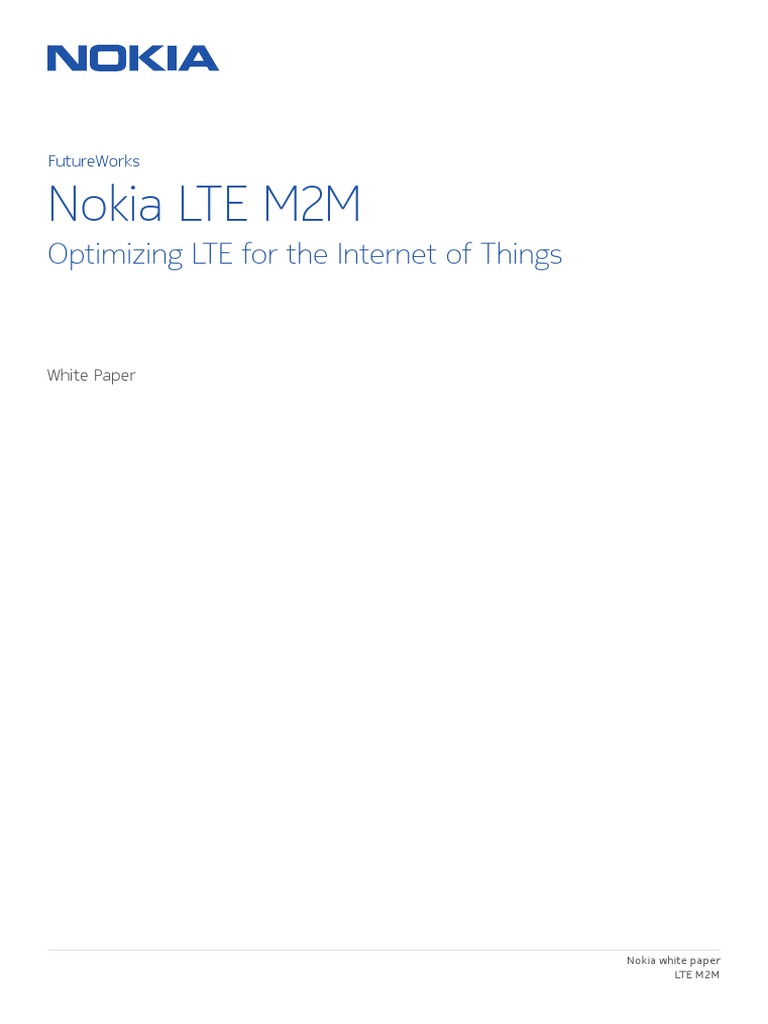 Nokia Lte m2m White Paper 1 | PDF | Lte (Telecommunication) | Duplex ...