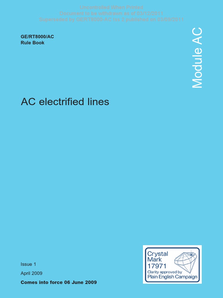 Technical Standards OCS | Download Free PDF | Rail Transport ...
