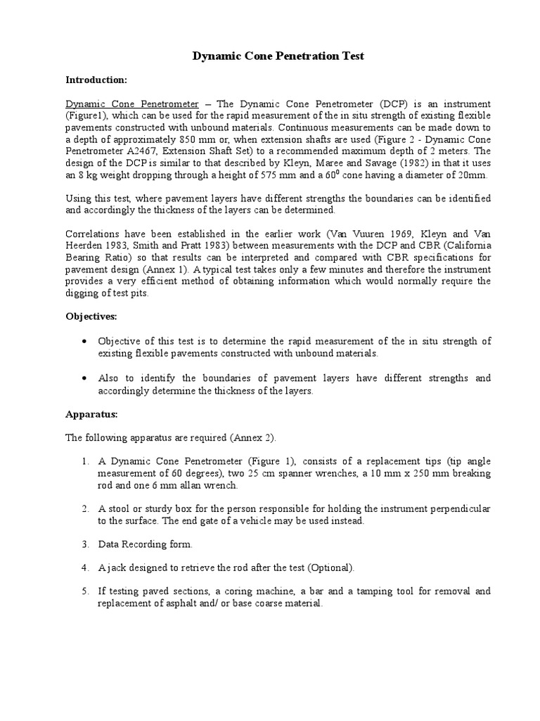 8) DCP Test | Strength Of Materials | Road Surface