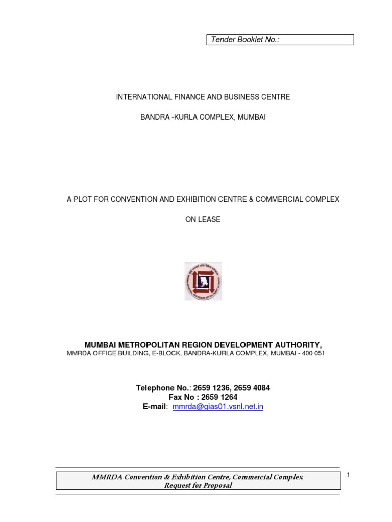 BKC Bid PDF | PDF | Request For Proposal | Lease