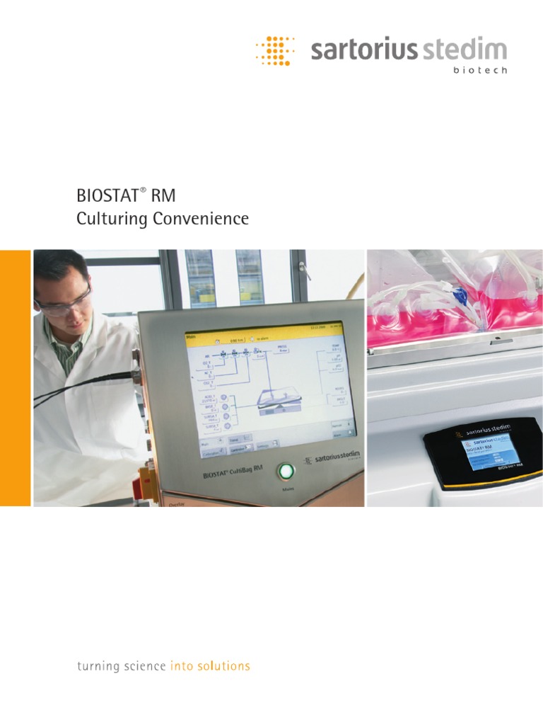 Sartorius Biostat Cultibag RM 20 Brochure | PDF | Science | Engineering