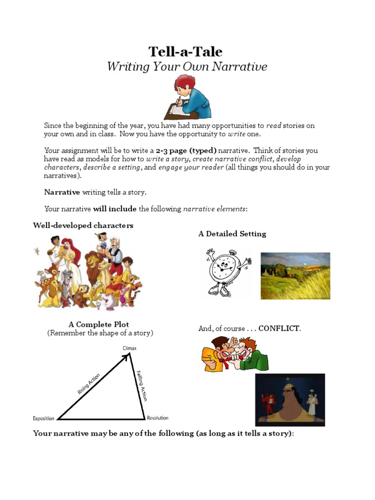 Write Your Own Narrative Assignment | PDF | Proofreading | Narrative