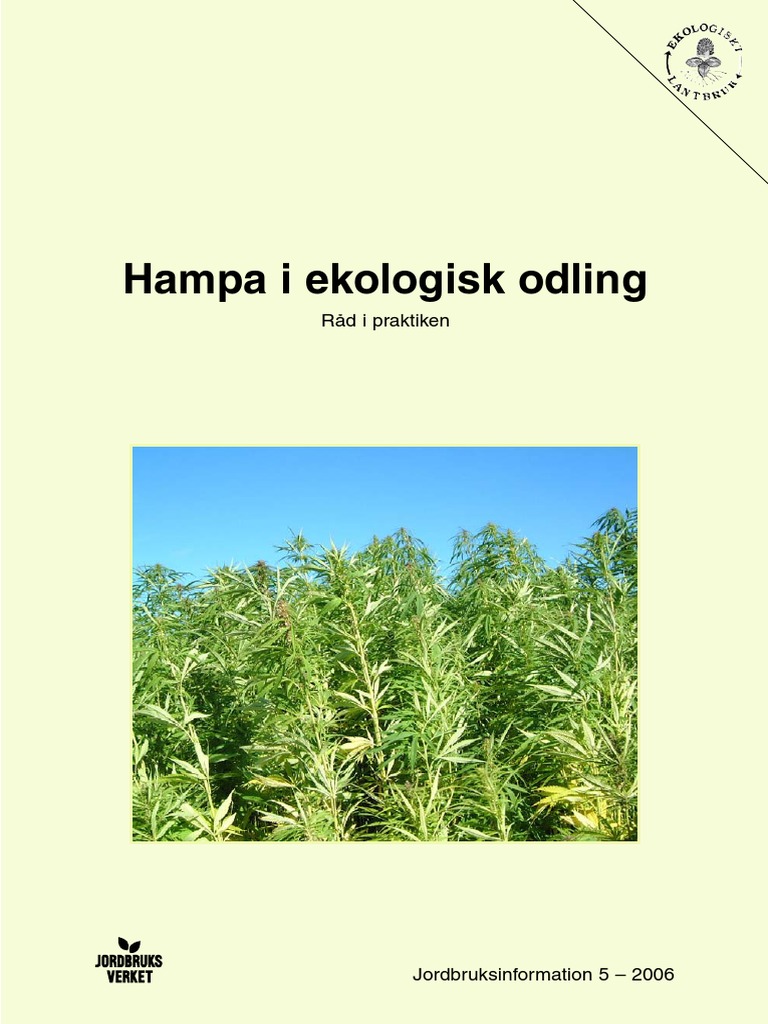 Hampa I Ekologisk Odling | PDF